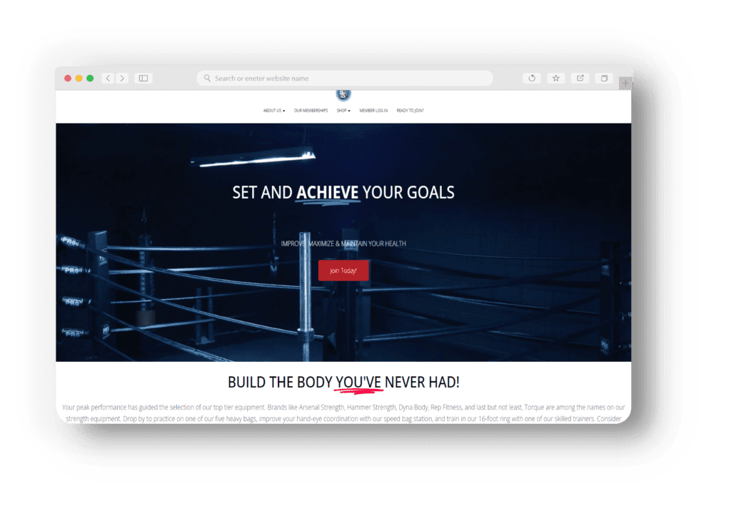 Gym Website Templates | Free Website Design for Gyms